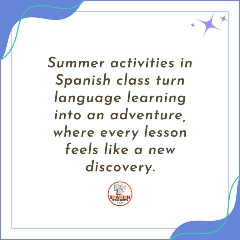 Spanish Summer Activities: Creative Ways to Explore El Verano in Spanish
