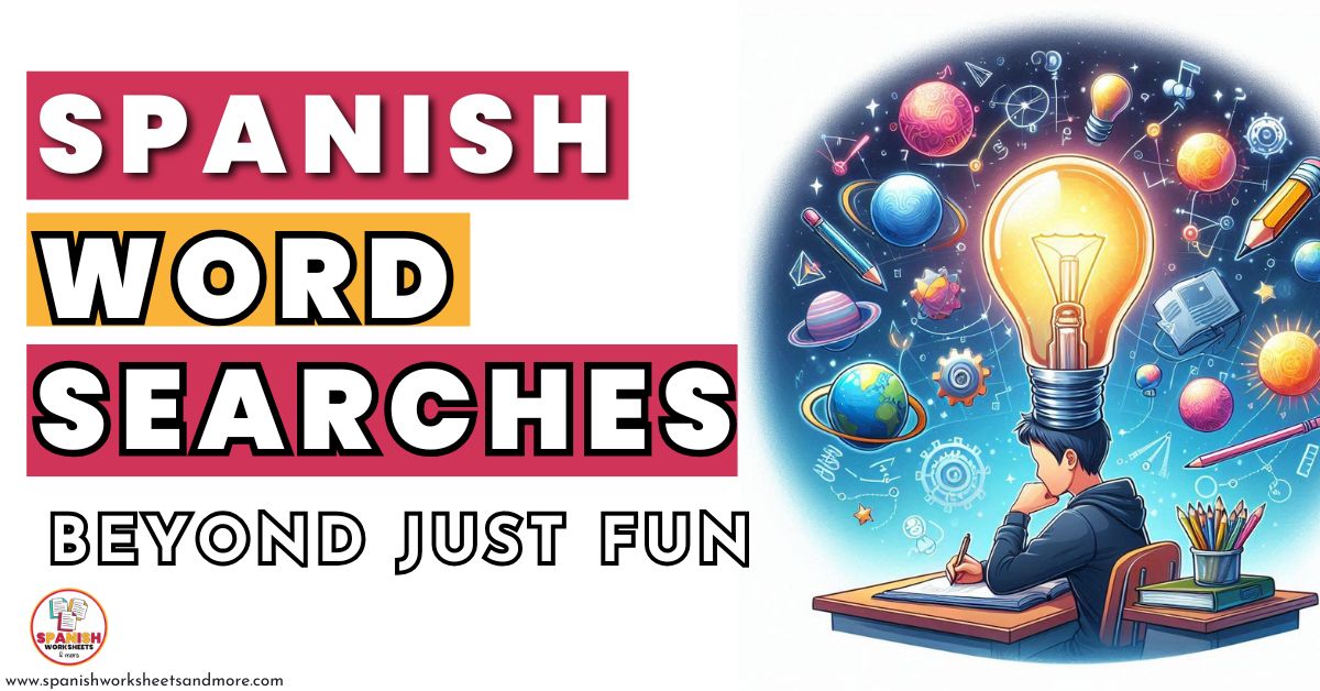Spanish Word Searches: Simple Spanish Vocabulary Activities For Real ...